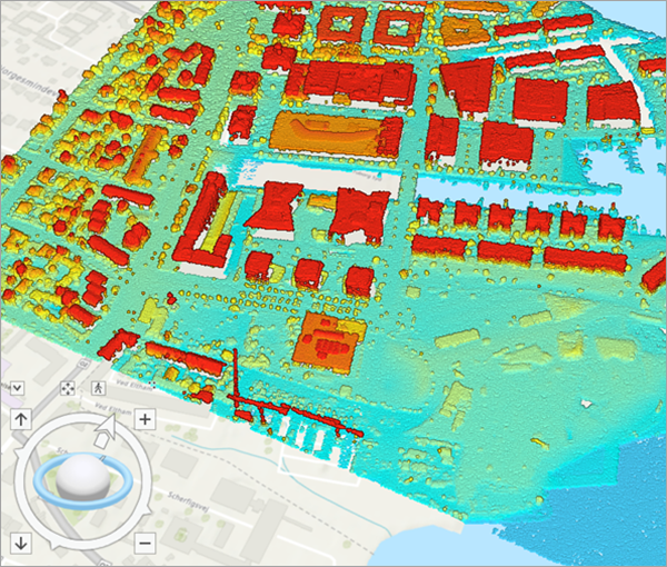 Create and visualize a lidar point cloud | Documentation