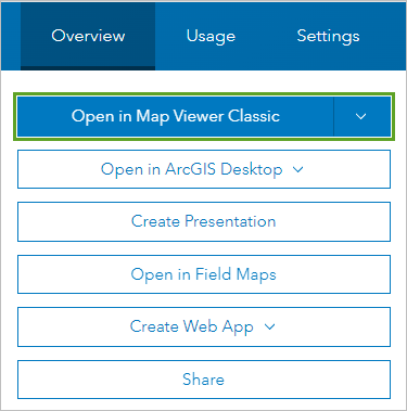 Primeros pasos con Map Viewer Classic | Learn ArcGIS